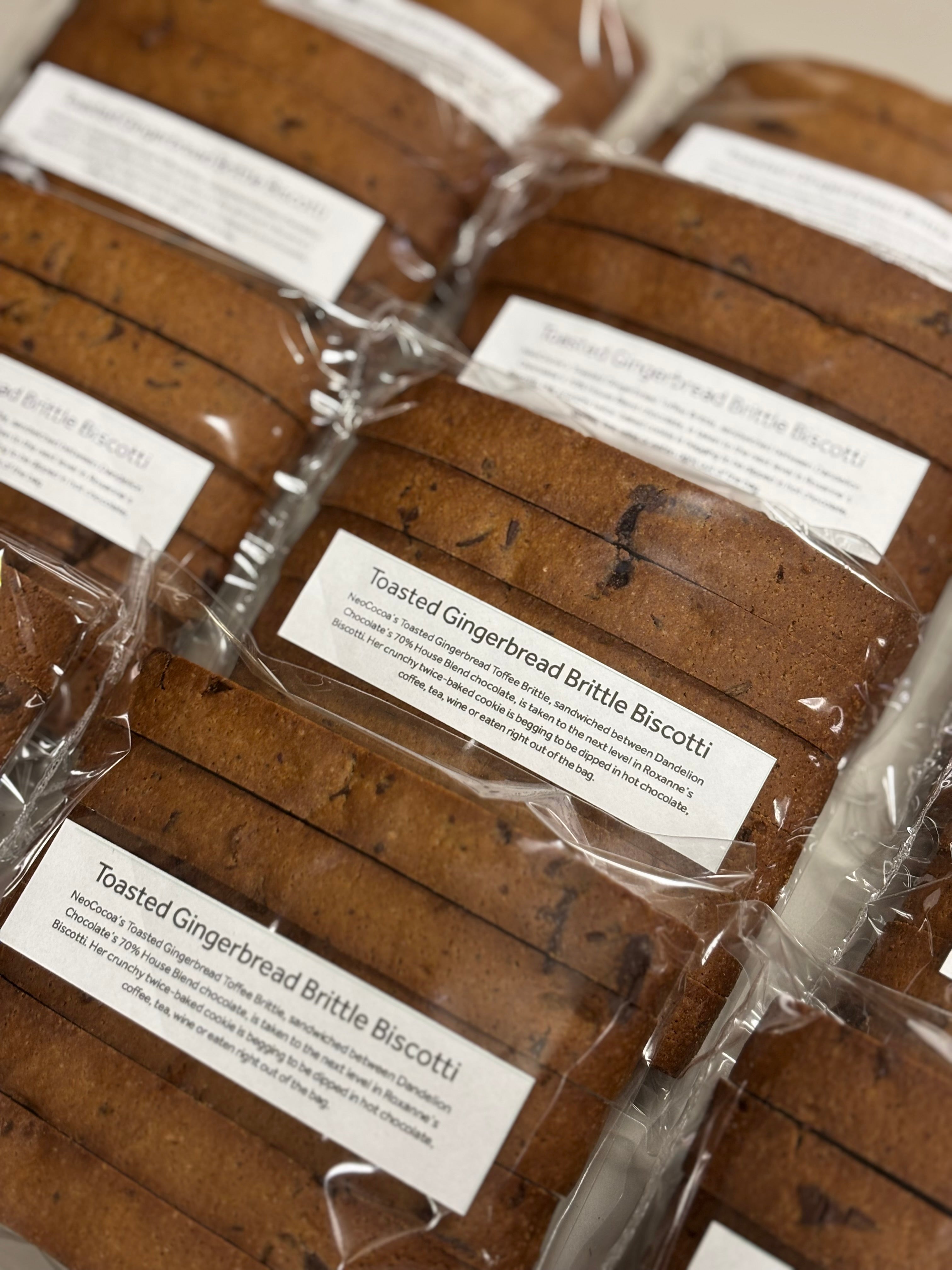 6pc Toasted Gingerbread Biscotti – NeoCocoa Confections